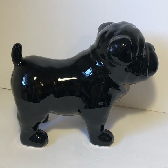 Accents | English Bulldog Black Ceramic Statue New | Poshmark